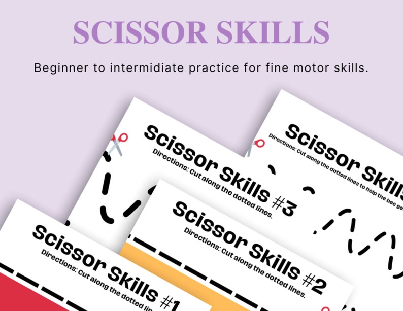 Scissor Skills | Fine Motor Practice | Toddler Activities With Scissors ...