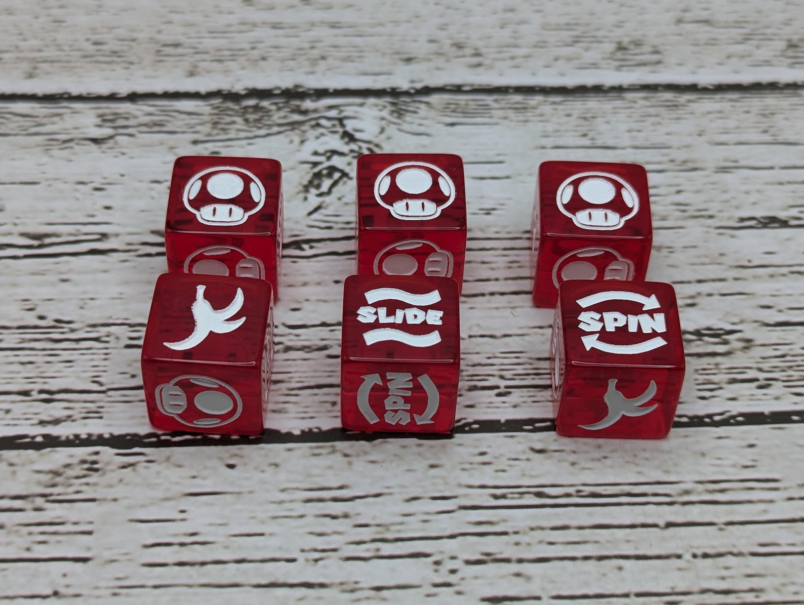 Mario Kart Gaslands Dice | Set of 6 - Etsy