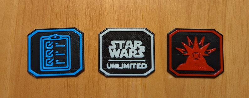 Star Wars Unlimited Token Set W/ Holder Twin Suns Tokens - Etsy