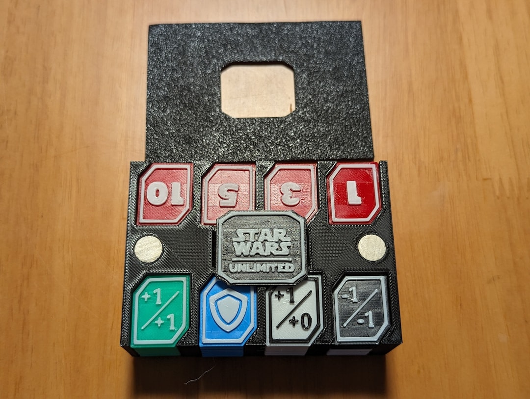 Star Wars Unlimited Academic 133+ Token Holder and Tokens | 3d Printed ...