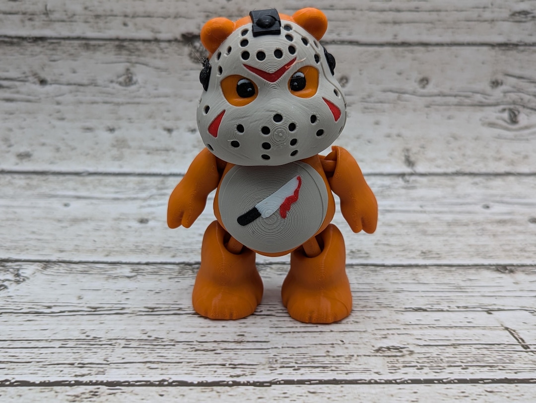 Cute Jason Care Bear | Articulated 3D Printed | Halloween - Etsy