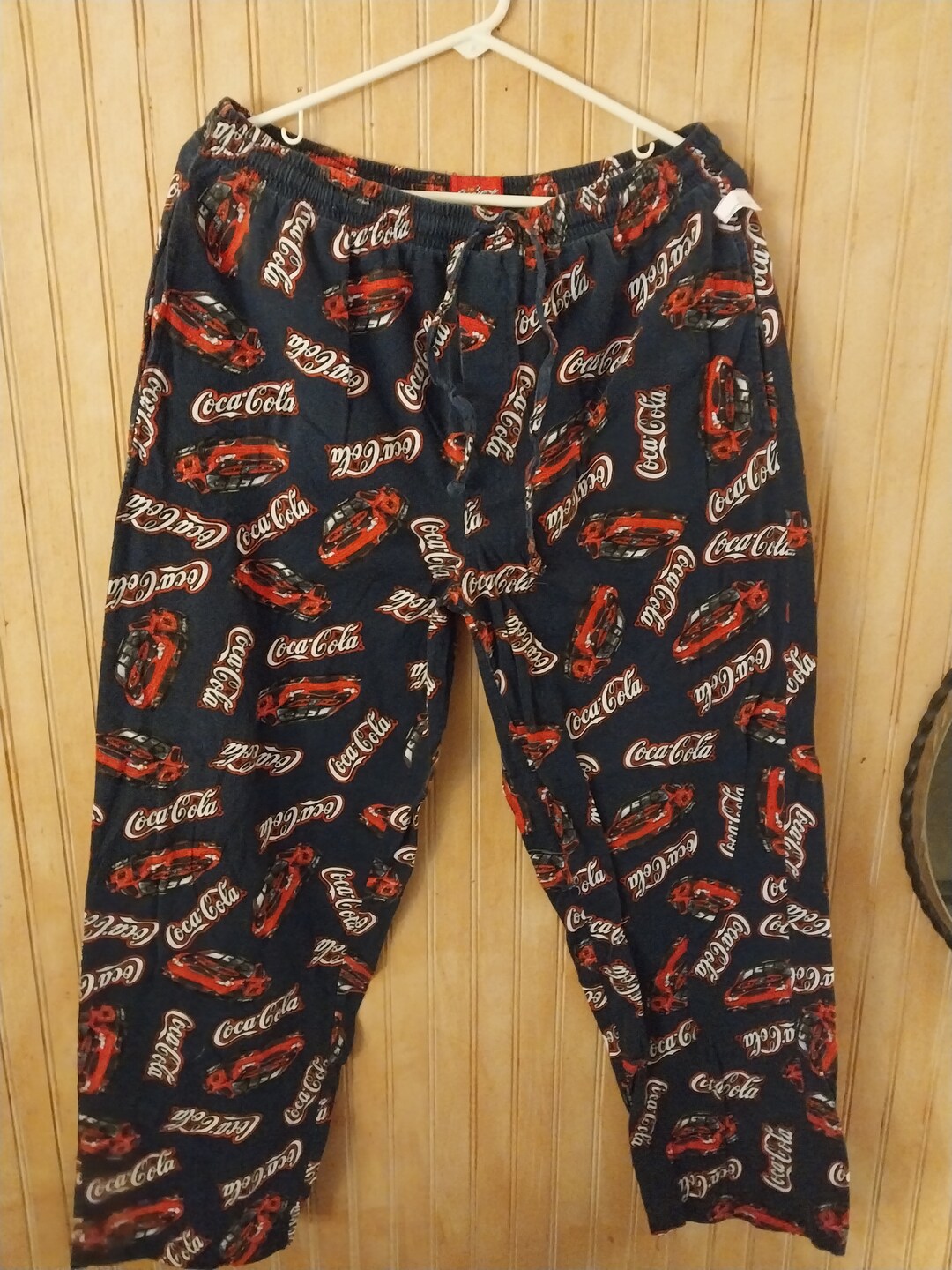 Coca Cola NASCAR Racing Pajama Pants Size Large 36-38 Flannel - Etsy