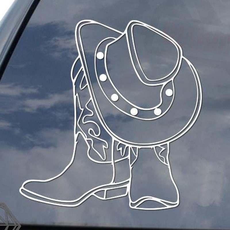 Western Cowboy Decal - Etsy