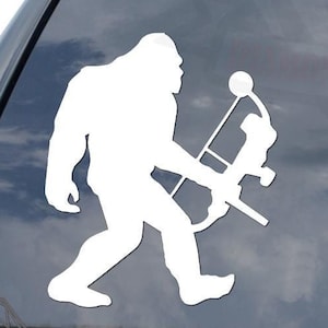 Sasquatch Bow Hunting Sticker - Etsy