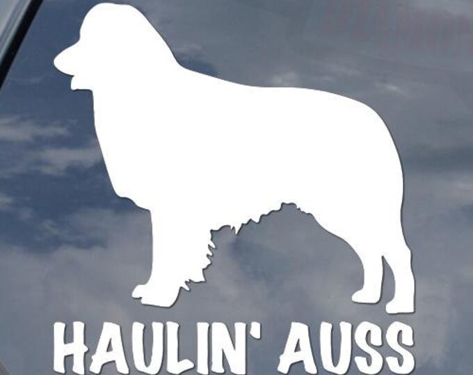 Haulin’ Auss Decal, Aussie Mom Bumper Sticker, Dog Mom, Dog Sticker ...