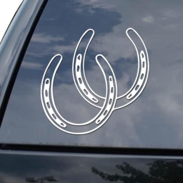 Horse Shoe Decal Car - Etsy