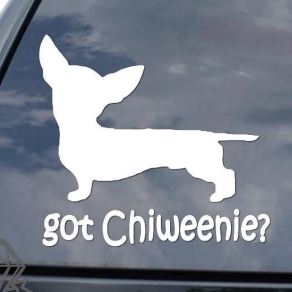 Chiweenie Decal - Etsy