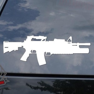 M4 M203 Grenade Launcher Assault Rifle Sticker Decal for Car Truck ...