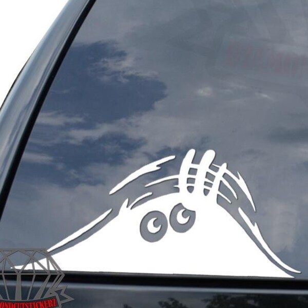 Peeping Monster Decal - Etsy
