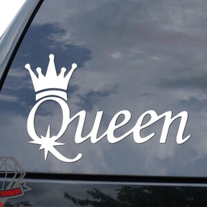 Queen Crown Beauty Pageant Model Sticker Decal for Car Truck Motorcycle ...
