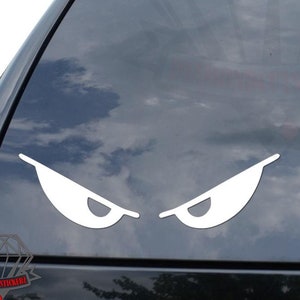 Angry Mean Eyes Staring Sticker Decal for Car Truck Motorcycle Window ...