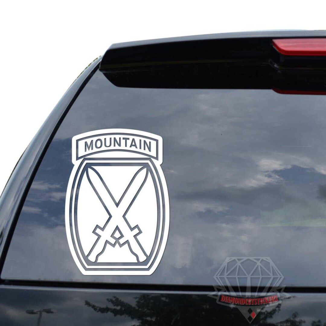 10th Mountain Division Army Military Sticker Decal for Car Truck ...