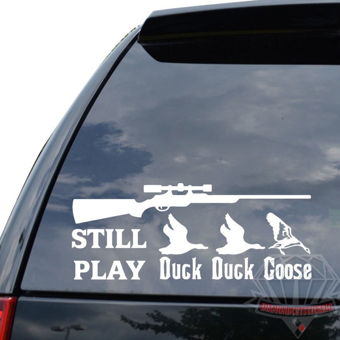 Flying Ducks Duck Duck Goose Hunting Shooting Rifle Sticker Decal for ...
