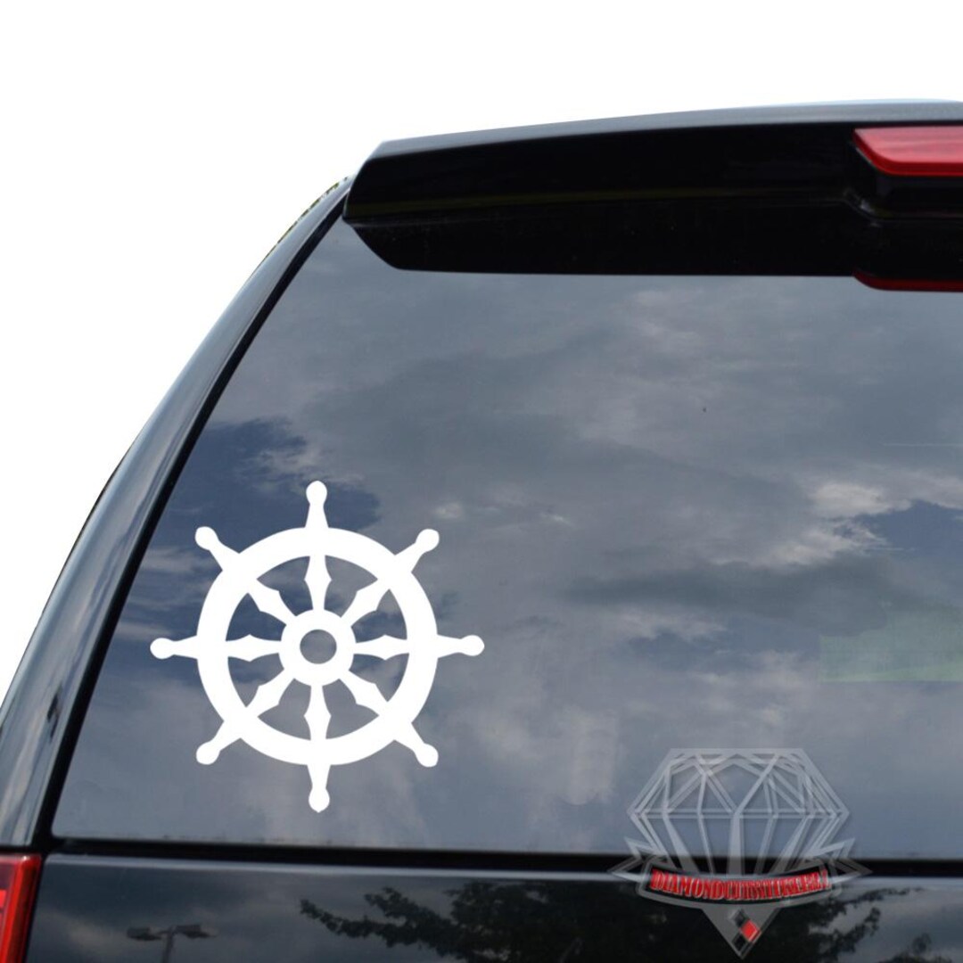 Dharma Wheel of Life Buddha Buddhism Enlightenment Sticker Decal for ...