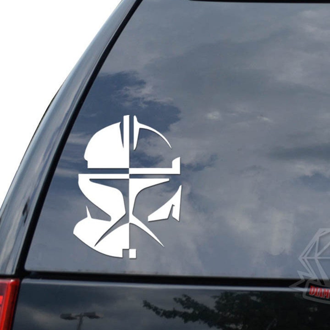 Clone Trooper Stormtrooper Helmet Mask Sticker Decal for Car Truck ...