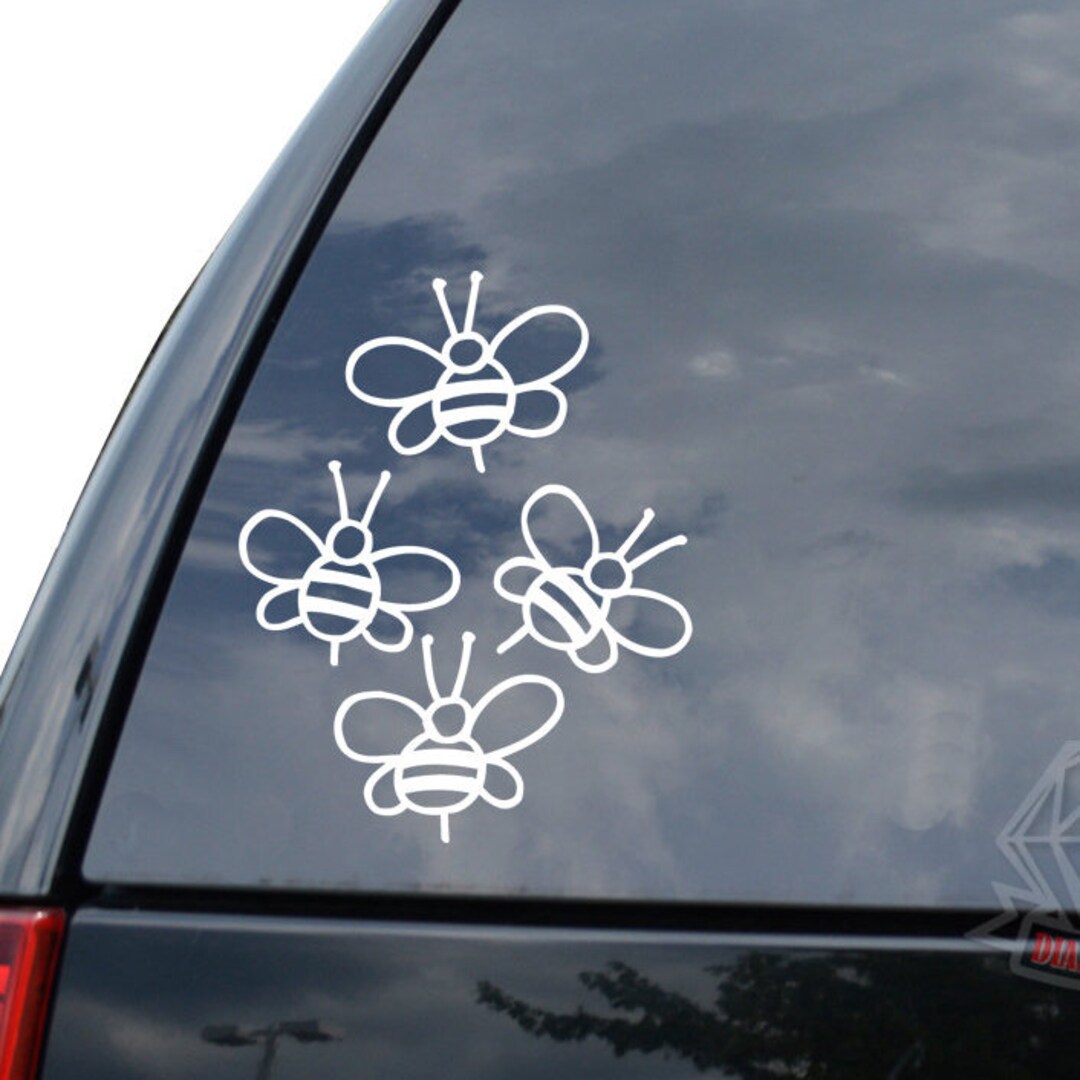 Cute Bumble Bees Insect Sticker Decal for Car Truck Motorcycle Window ...