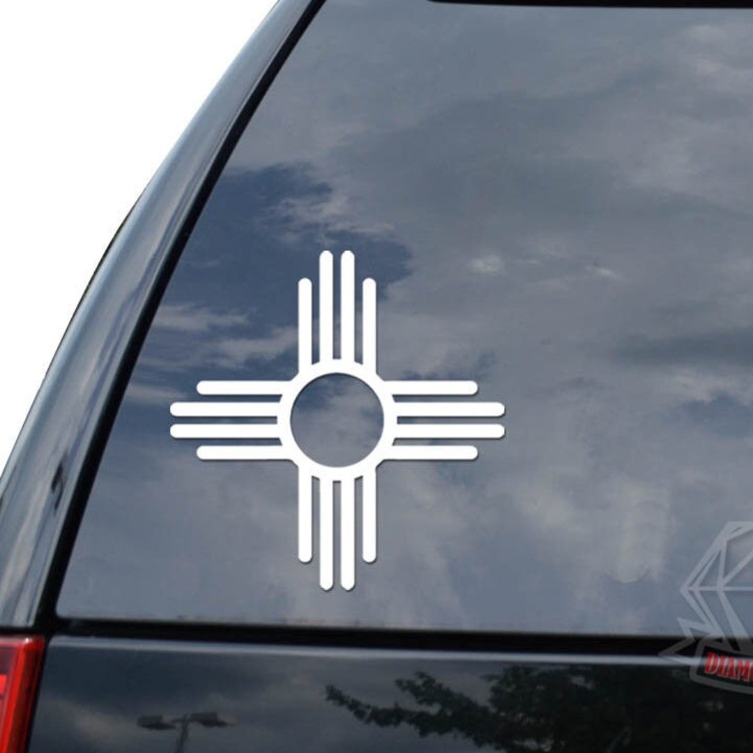 Zia Sun Symbol Native Indian Sticker Decal for Car Truck Motorcycle ...