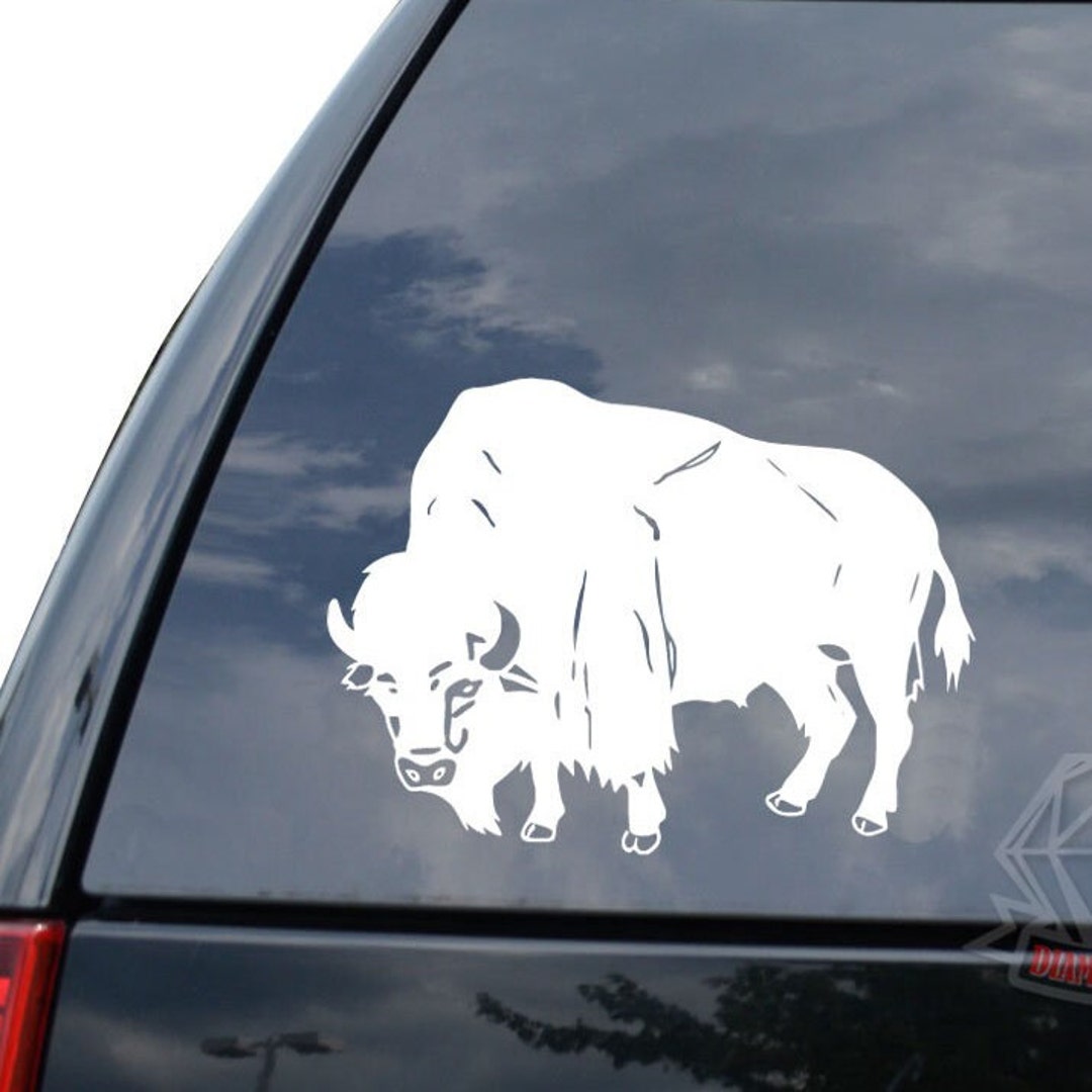 Buffalo Bison Wild West Montana Wyoming Sticker Decal for Car Truck ...