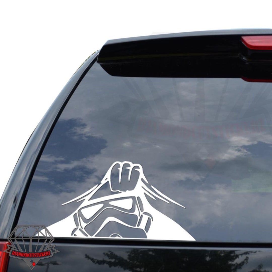 Stormtrooper Peeking Peeping Foot Soldier Sticker Decal for Car Truck ...