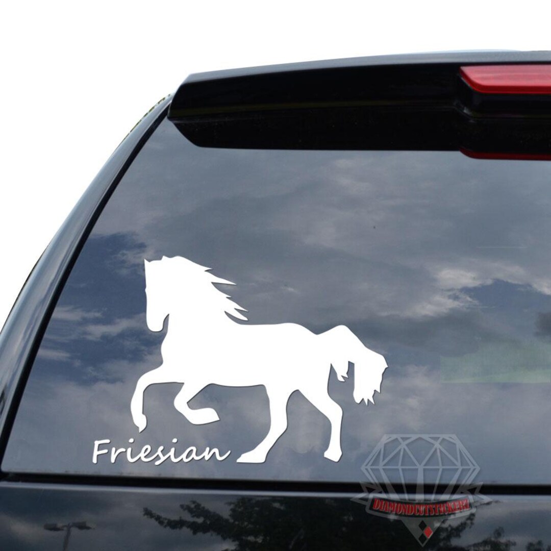 Friese Friesian Horse Animal Farm Ranch Sticker Decal for Car Truck ...