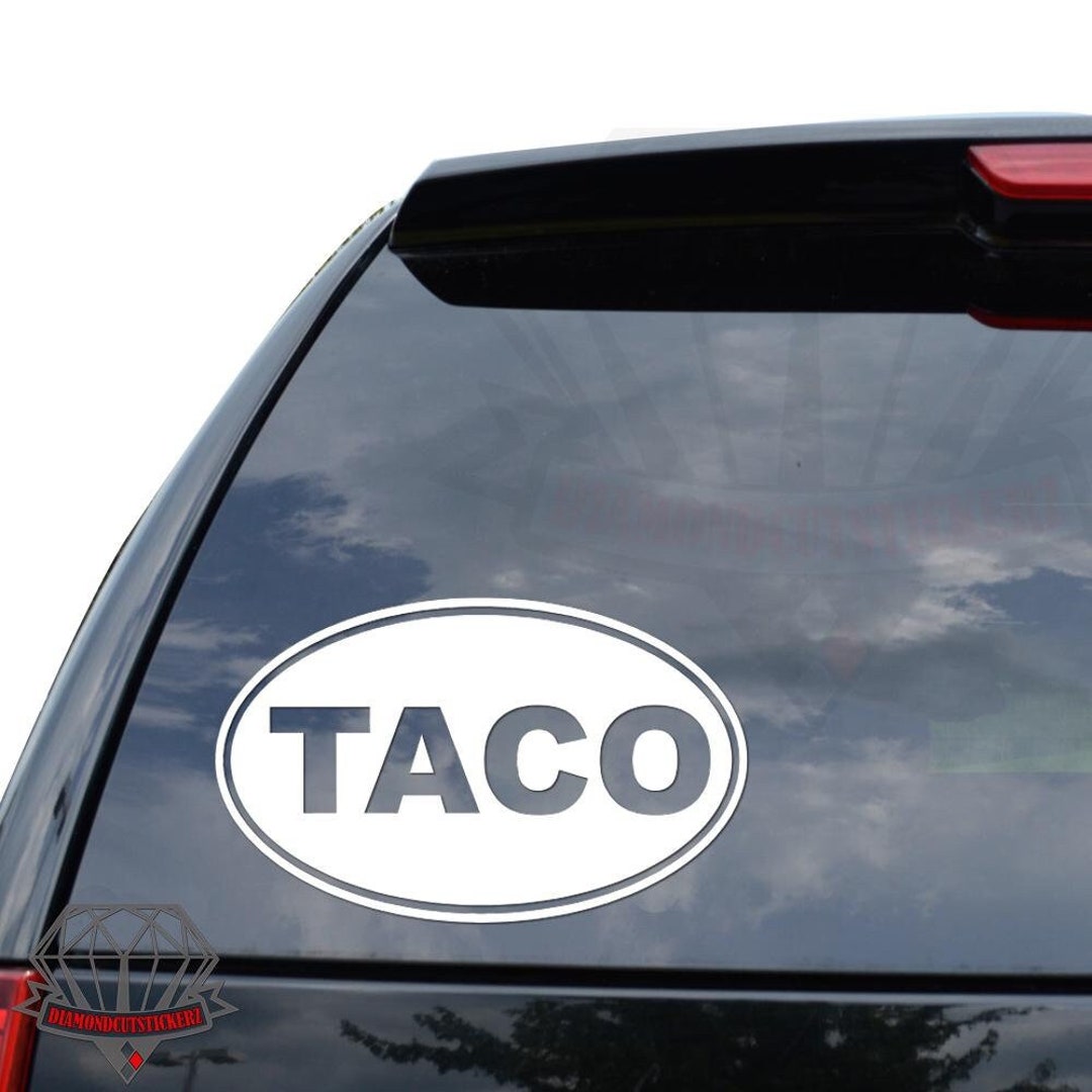 Taco Mexican Food Mexico Sticker Decal for Car Truck Motorcycle Window ...