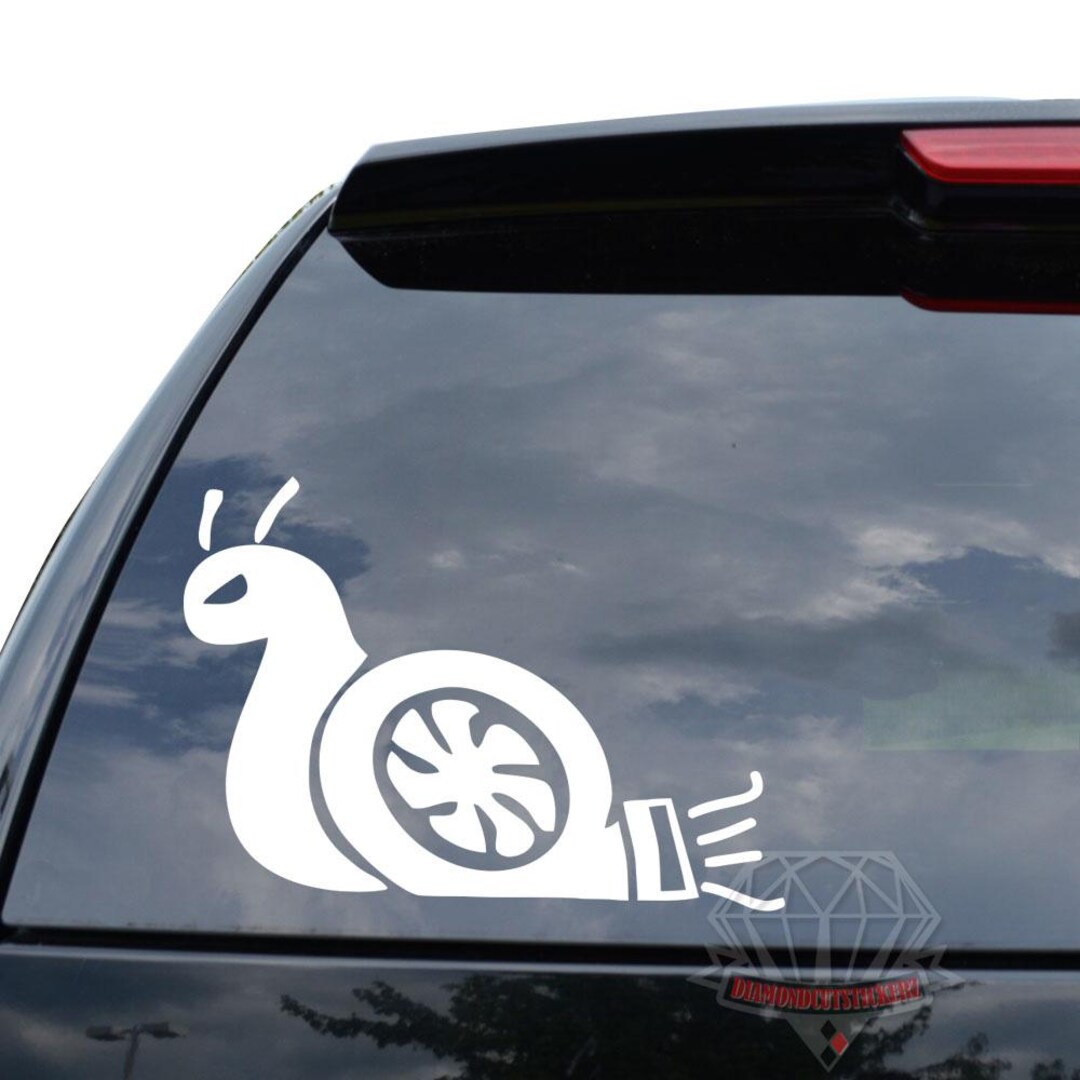 Funny Turbo Snail Engine JDM Japanese Motorsports Racing Sticker Decal ...