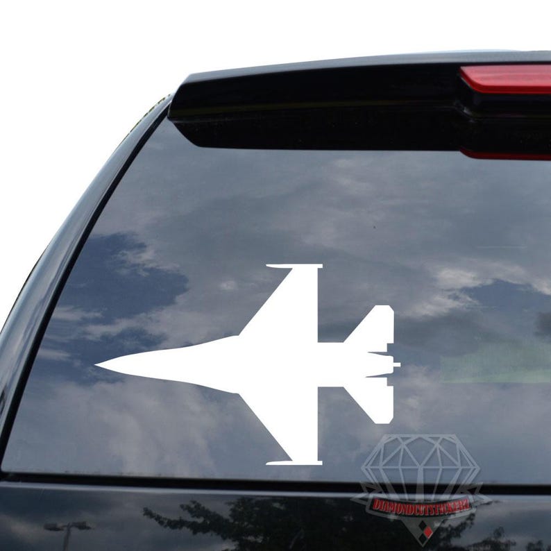 F-16 Fighting Falcon Fighter Jet Plane Pilot Military Air Force Sticker ...