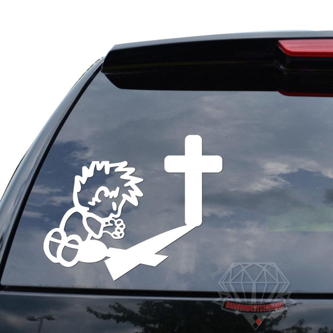 Boy Praying Kneel Pray Christian Sticker Decal for Car Truck Motorcycle ...