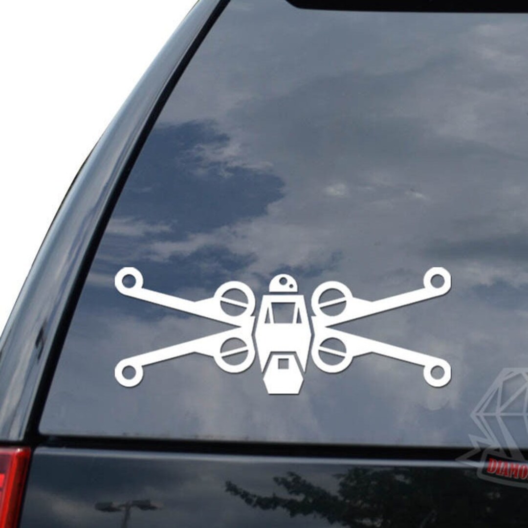X-wing Fighter Pilot Spaceship Sticker Decal for Car Truck Motorcycle ...