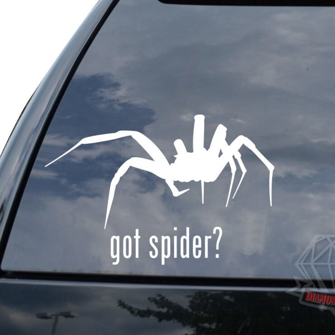 Got Spider Web Cobweb Pet Arachnid Creepy Crawler Sticker Decal for Car ...