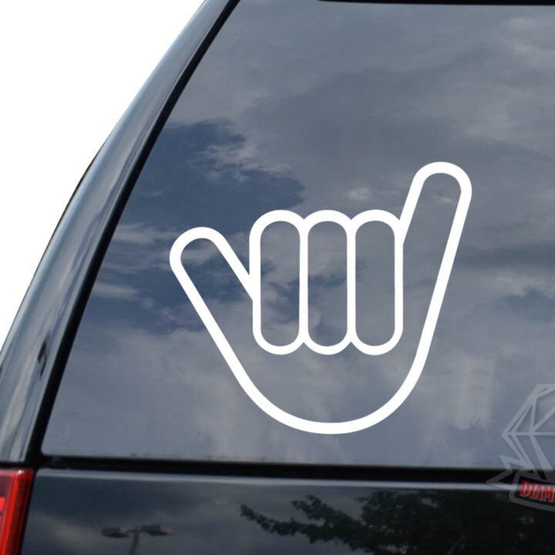 Hang Loose Shocker Hand Sign Japanese JDM Motorsports Sticker Decal for ...