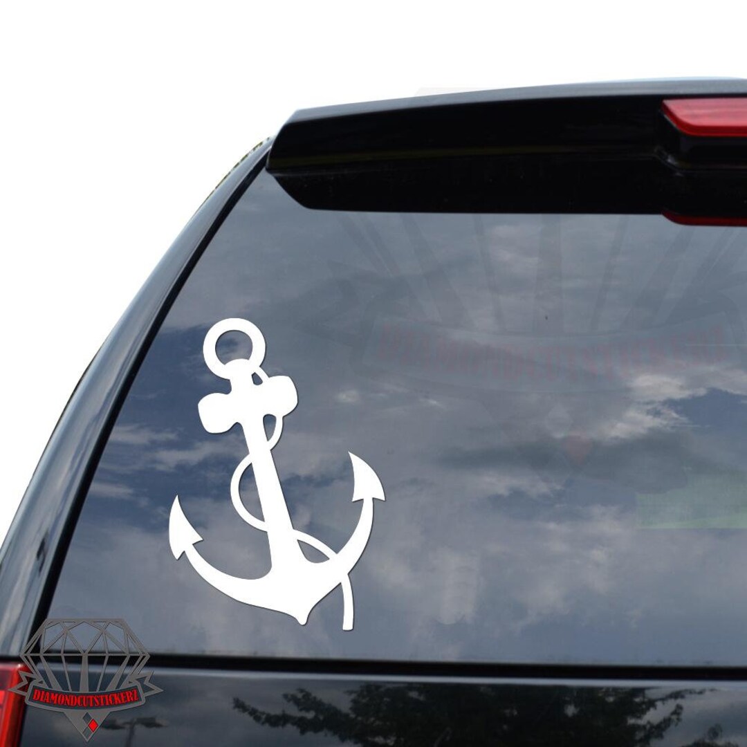 Anchor Sailor Sail Boat Navy Ship Sticker Decal for Car Truck ...