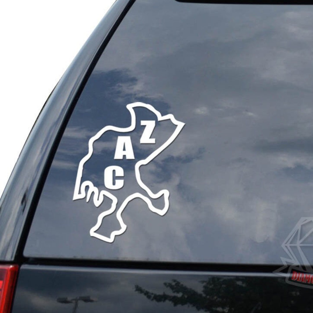 Zac Zacatecas Mexico State Map Sticker Decal for Car Truck Motorcycle ...