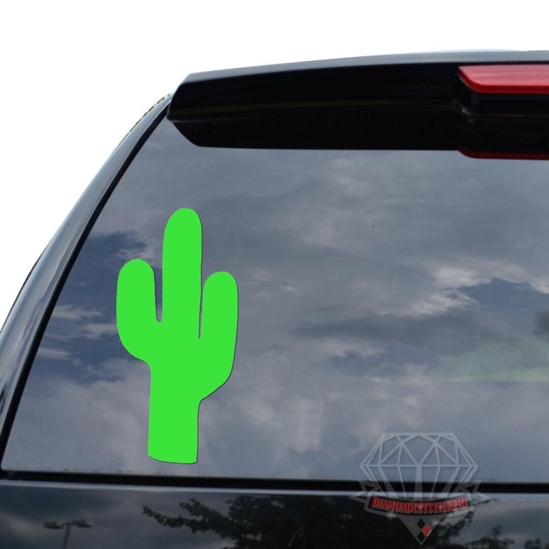 Cactus Plant Dessert Sticker Decal for Car Truck Motorcycle Window ...