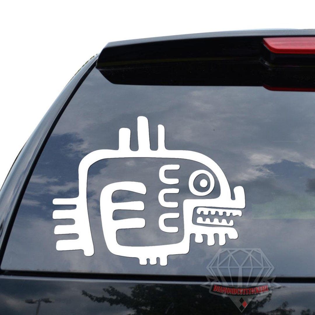 Ancient Aztec Art Bird Drawing Native American Indian Sticker Decal for ...