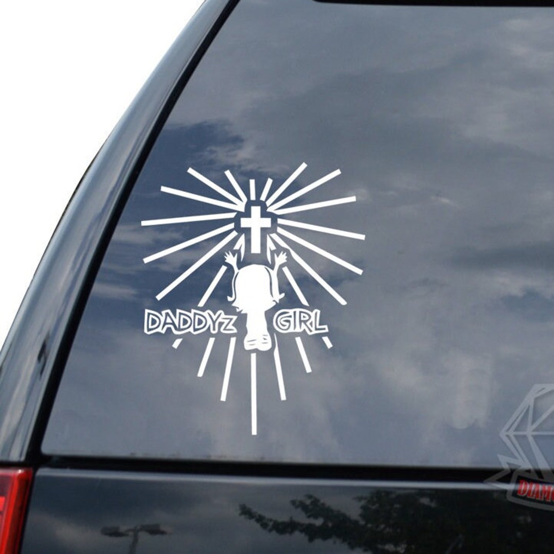Daddy Girl Christian Praying Prayer Pray Sticker Decal for Car Truck ...