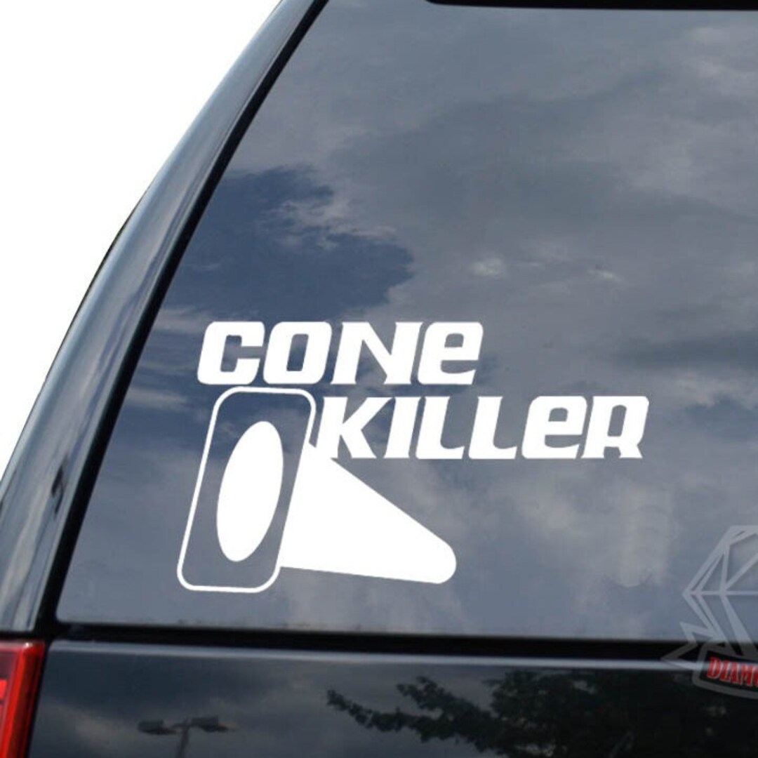 Traffic Cone Killer JDM Japanese Motorsports Racing Sticker Decal for ...