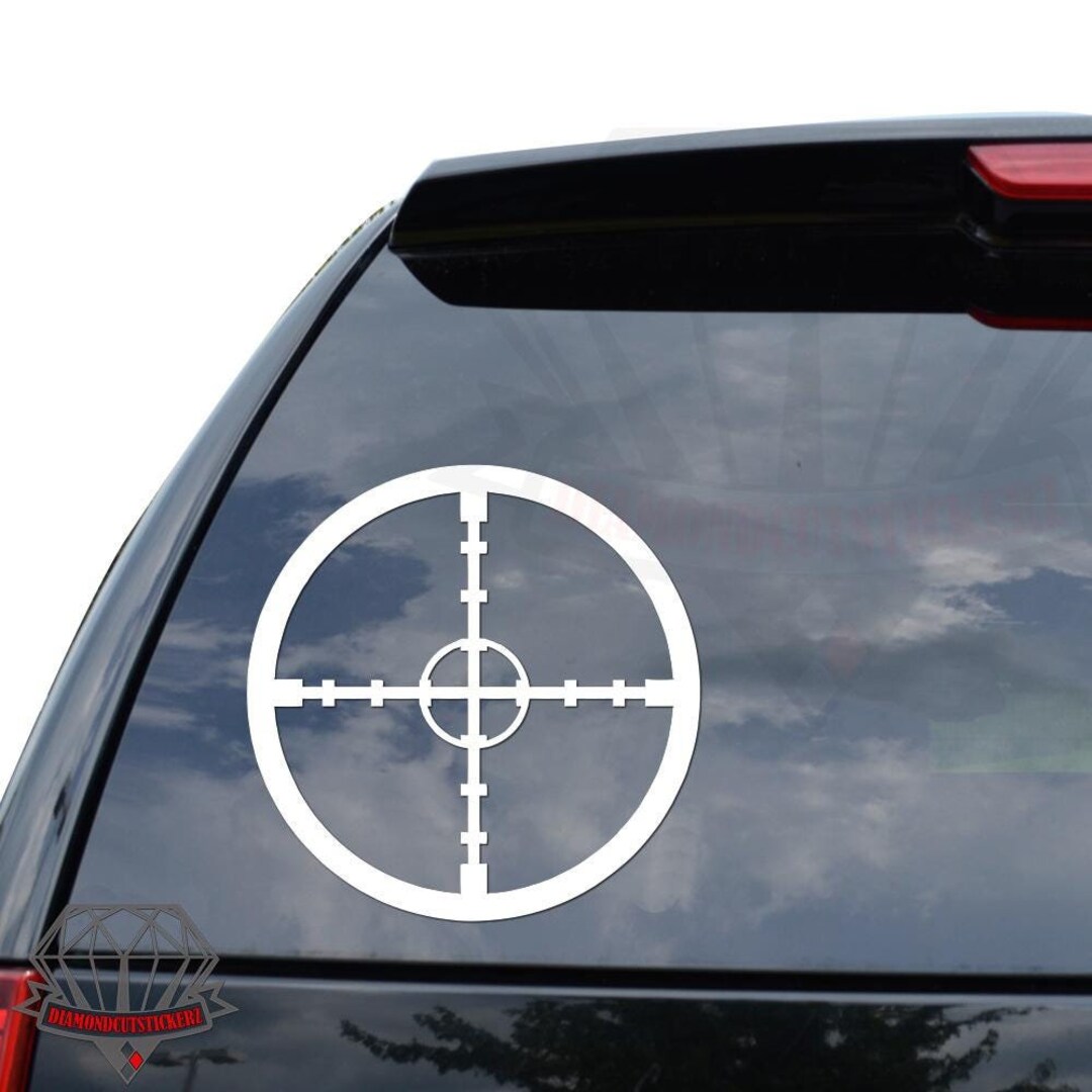 Rifle Target Scope Hunting Hunter Sticker Decal for Car Truck ...