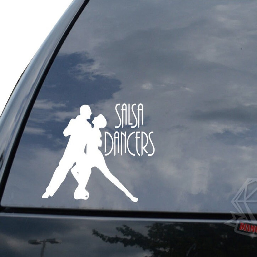 Salsa Dancers Ballroom Dancing Latin Music Sticker Decal for Car Truck ...