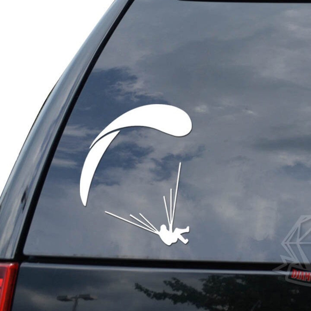 Paragliding Parachuting Parachute Skydiving Sticker Decal for Car Truck ...