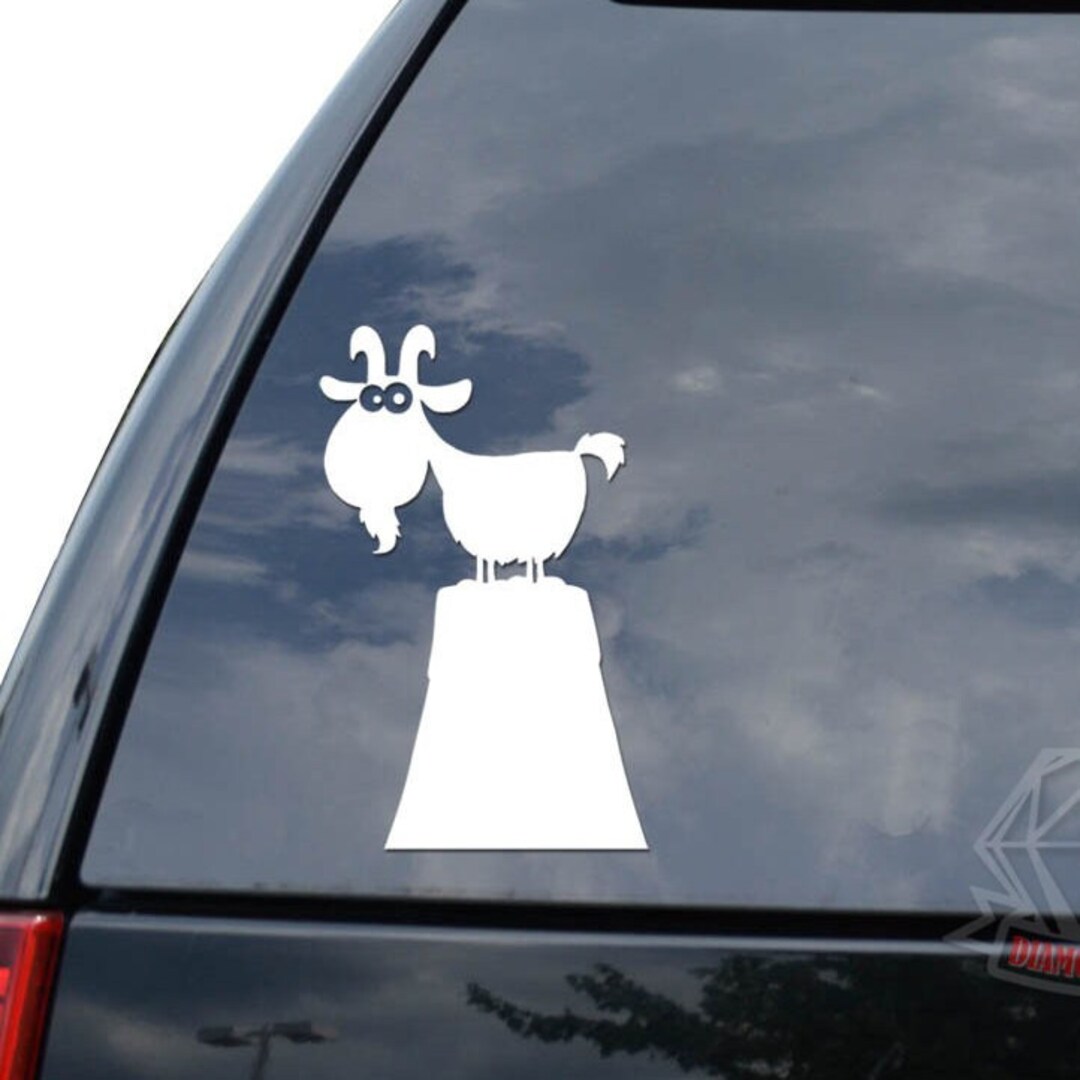 Cute Mountain Goat Goatee Ram Sticker Decal for Car Truck Motorcycle ...
