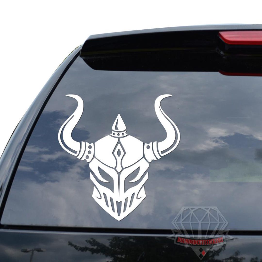 Viking Warrior Helmet Sticker Decal for Car Truck Motorcycle Window ...