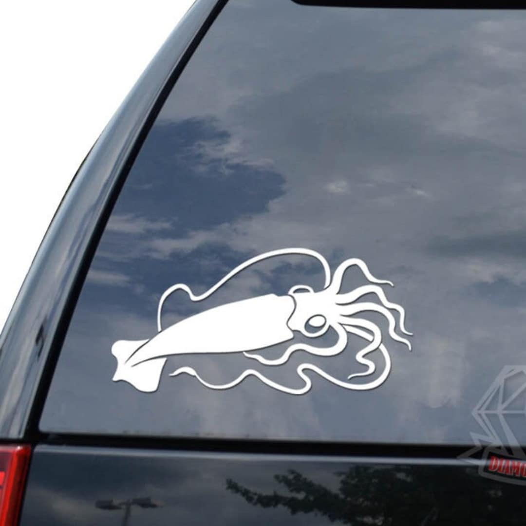 Giant Squid Seafood Restaurant Octopus Sea Ocean Sticker Decal for Car ...