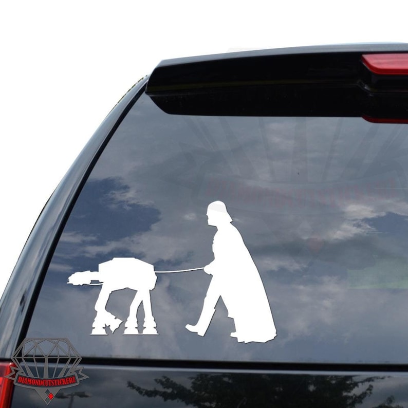 Darth Vader Walking AT-AT Walker Sticker Decal for Car Truck Motorcycle ...
