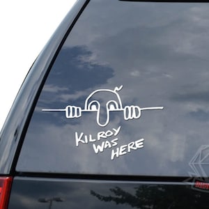 Kilroy Was Here Construction Worker Sticker Decal for Car Truck ...