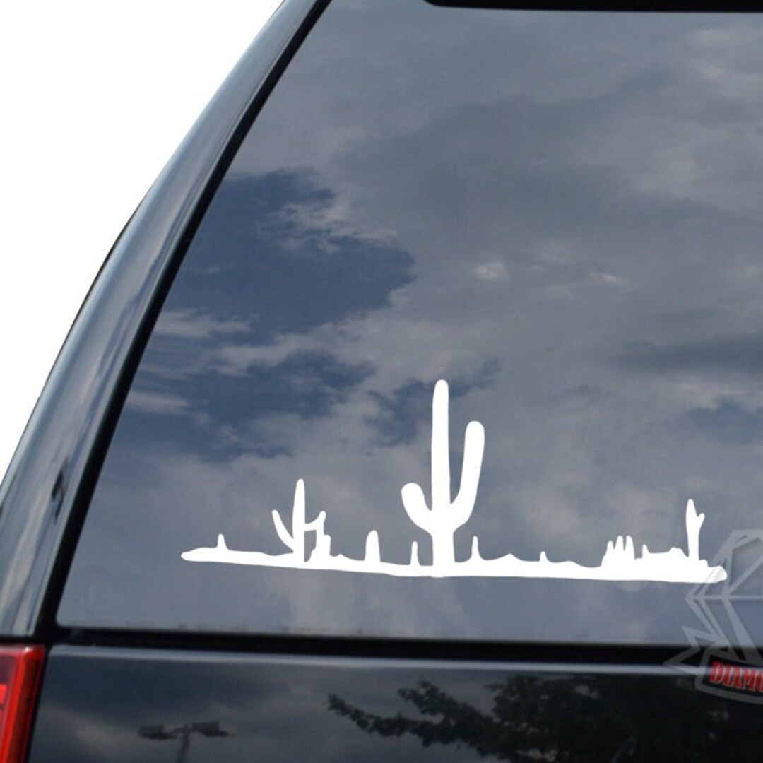 Desert Cactus Sand Landscape Sticker Decal for Car Truck Motorcycle ...