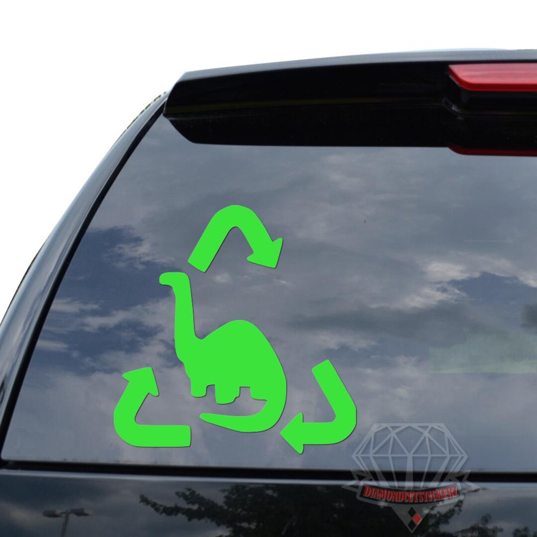 Fuel Edby Recycled Dinosaur Brontosaur Oil Gas Sticker Decal for Car ...