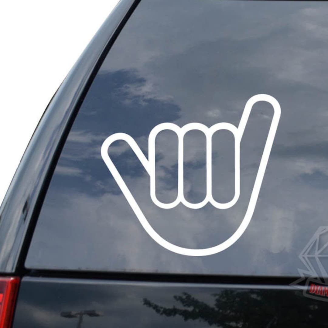 Hang Loose Shocker Hand Sign JDM Japanese Motorsports Racing Sticker ...