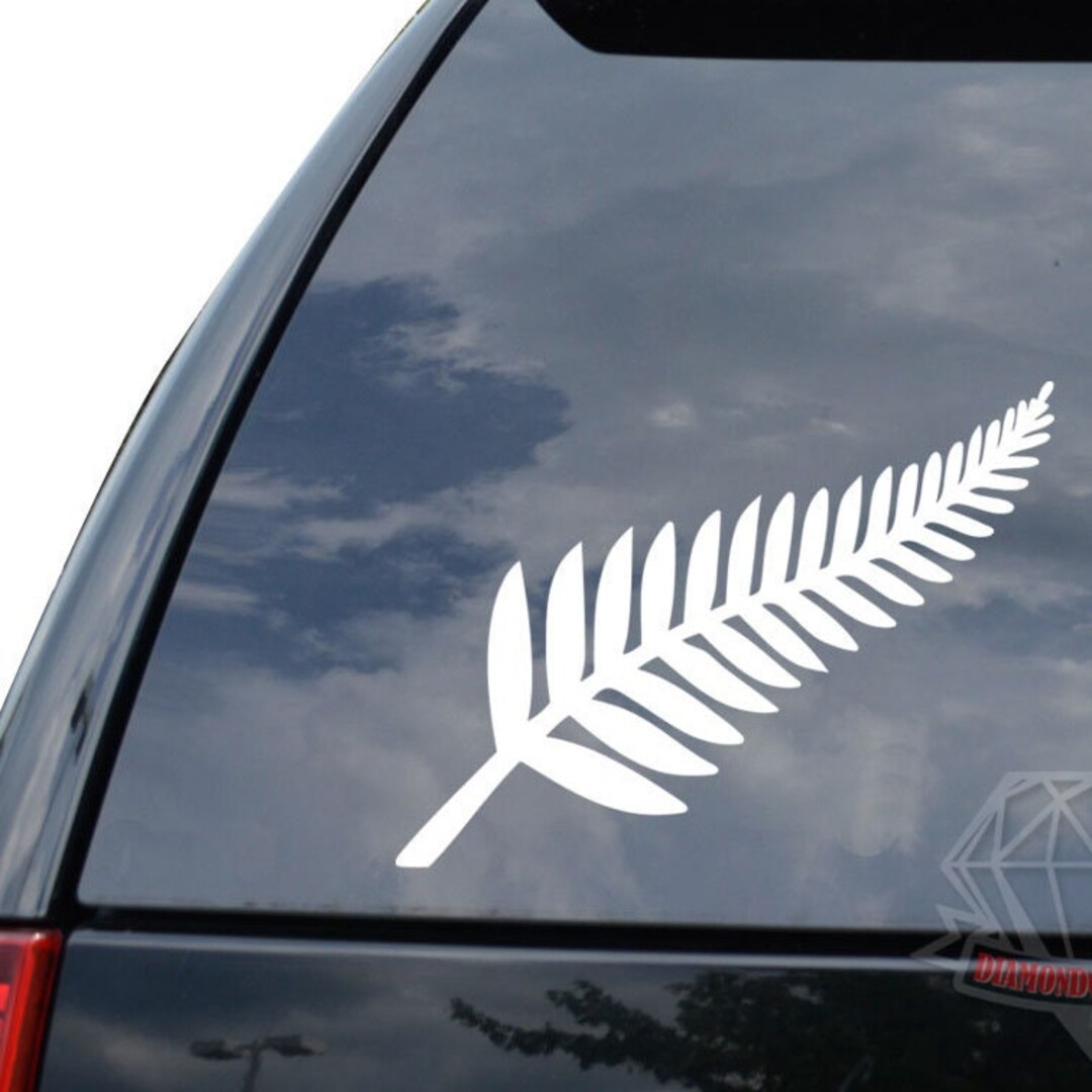 New Zealand Silver Fern Plant Leave Sticker Decal for Car Truck ...