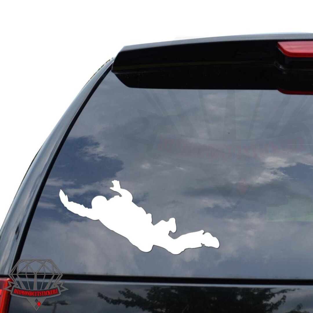 Free Fall Diving Skydiving Diver Parachute Parachuting Sport Sticker ...